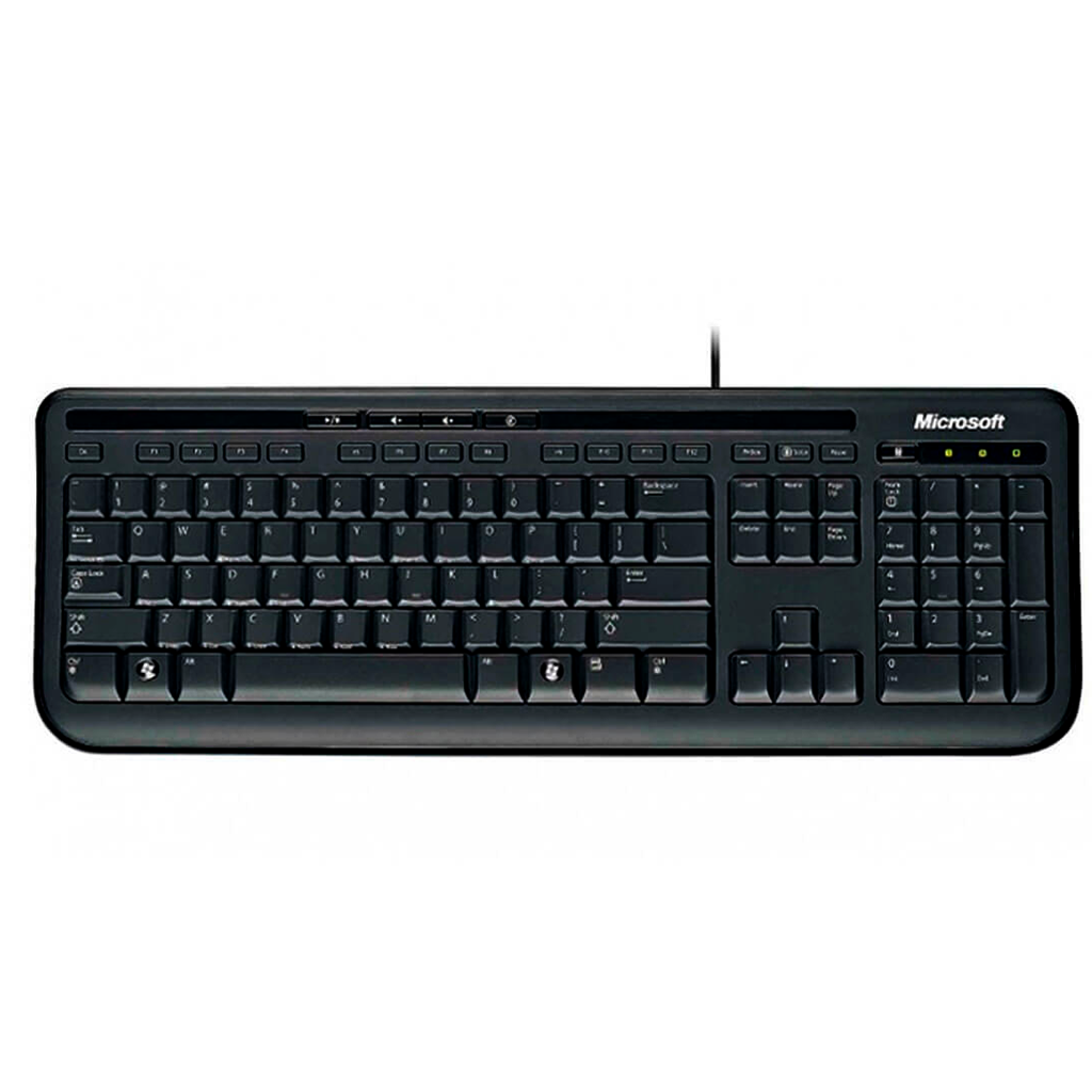 Teclado Keyboard Wired 600 Usb Microsoft - LCD Discom
